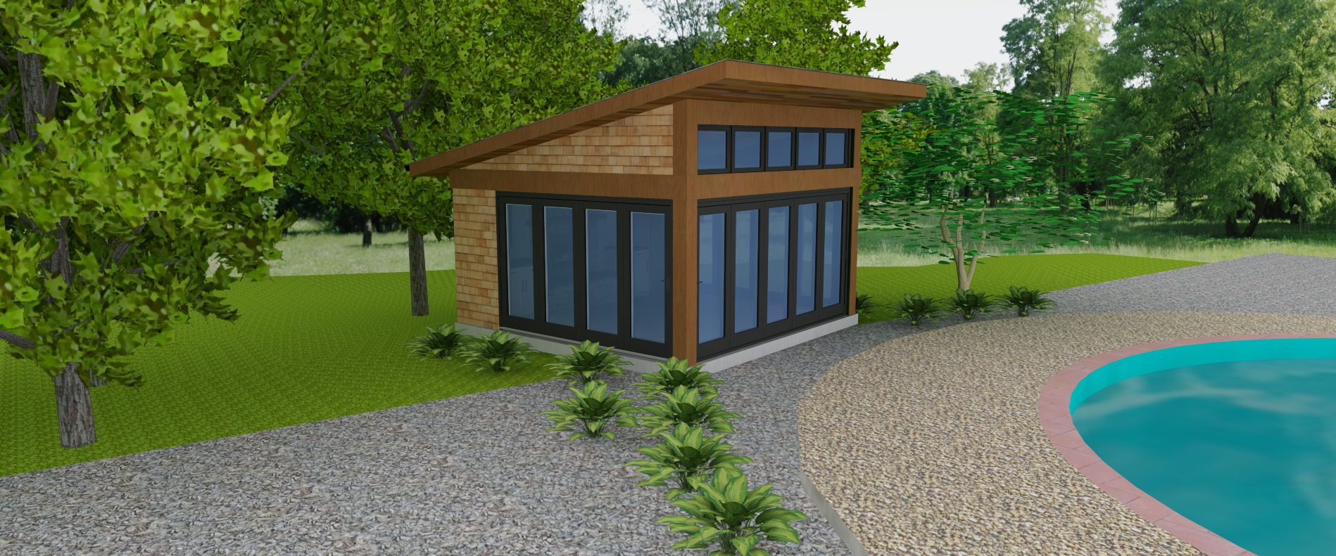 A Beautiful Pool House - Case Architects & Remodelers